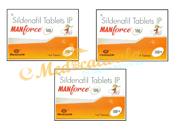 MANFORCE 100MG TABLET PACK OF 3 - eMedicalwala