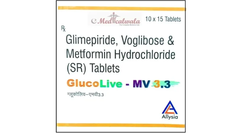 GLUCOLIVE MV 3.3 TABLET - eMedicalwala